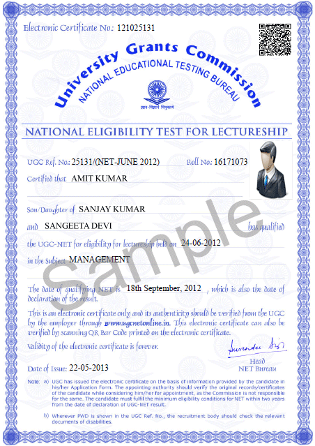 Procedure to get NET certificate of joint CSIR-UGC NET last year? Procedure to get NET certificate of joint CSIR-UGC NET last year?